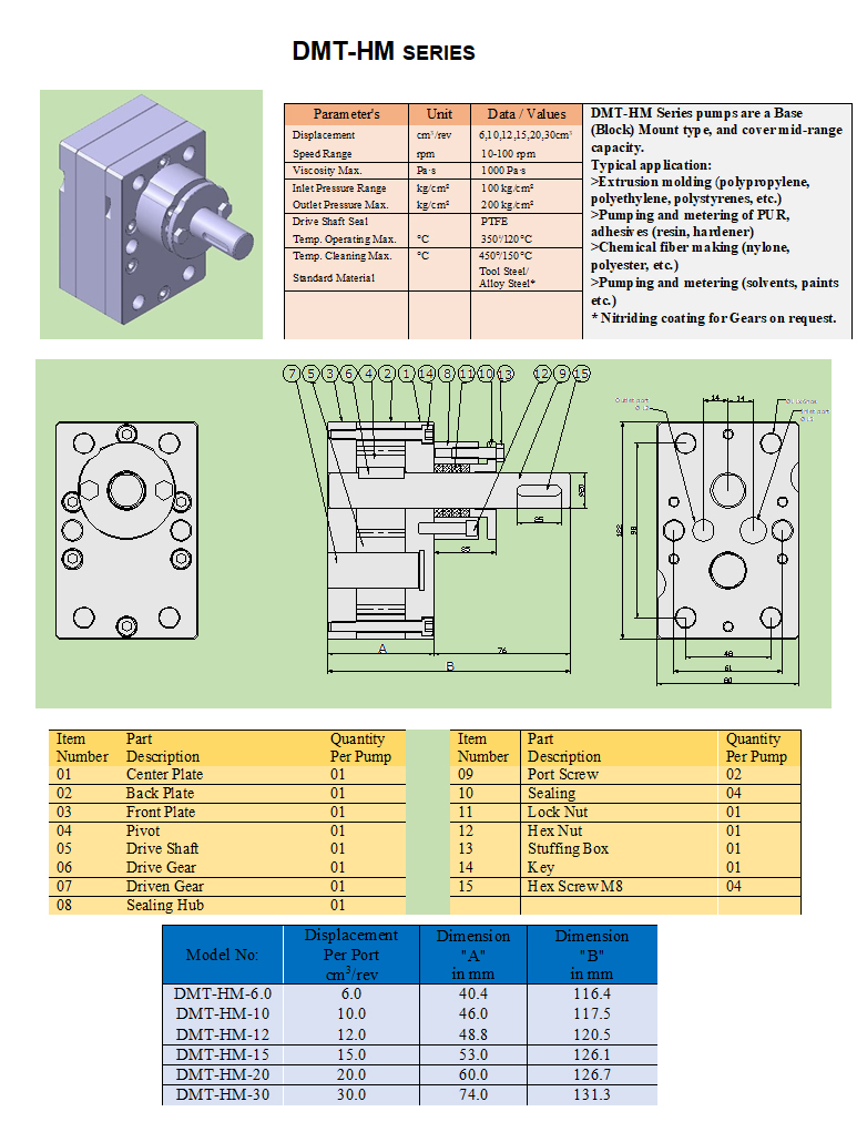 DMT - Gear Pumps