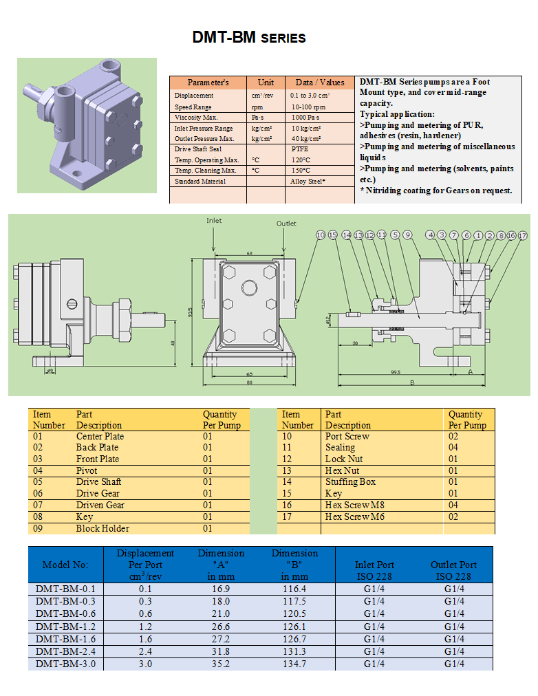 DMT - Gear Pumps